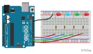 Arduino LED Chaser, Knight rider & Random flasher