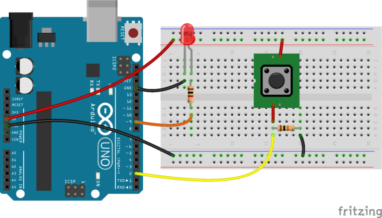 Arduino Push Button Counter Code LCD Circuit and working