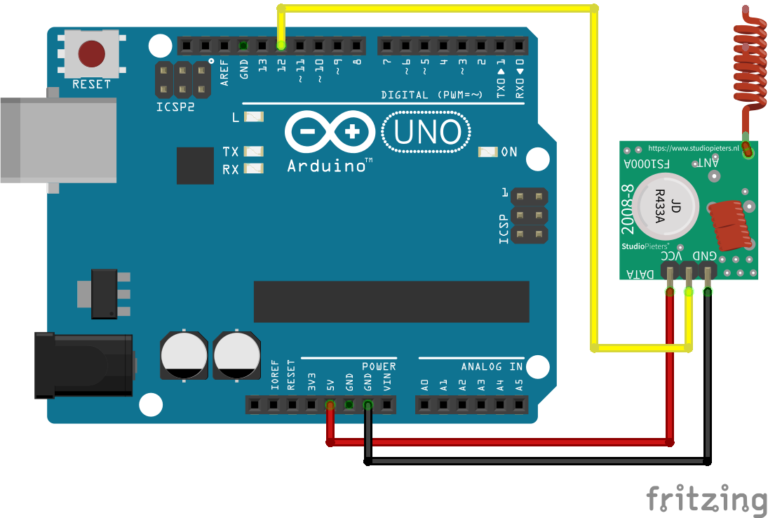 ASK 433Mhz RF Transmitter and Receiver using Arduino
