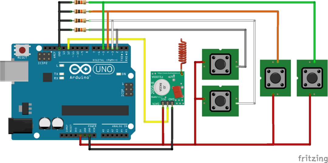 Rf Remote Controlled Robot Using Ask Module And Arduino