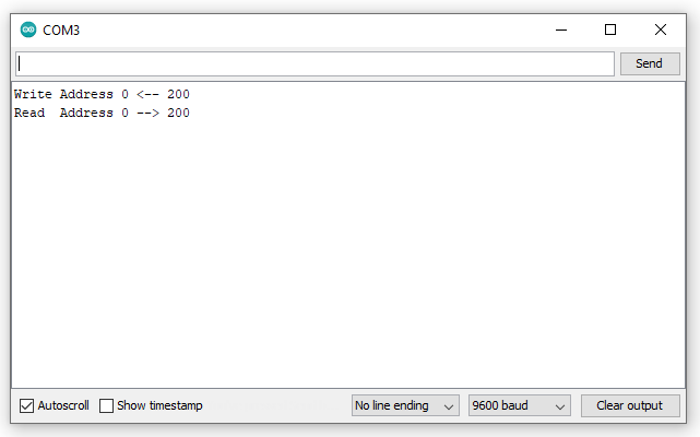 Arduino store values using EEPROM memory Arduino store values using EEPROM memory
